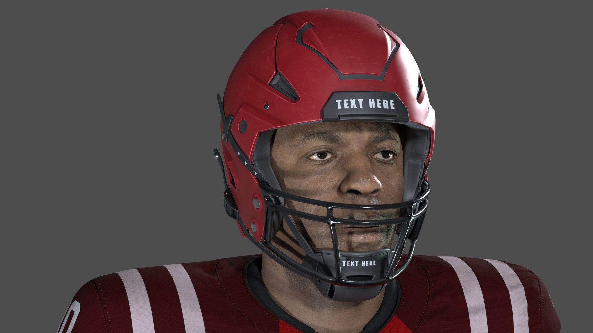 American Football Player African American 3D Model - TurboSquid 2079442