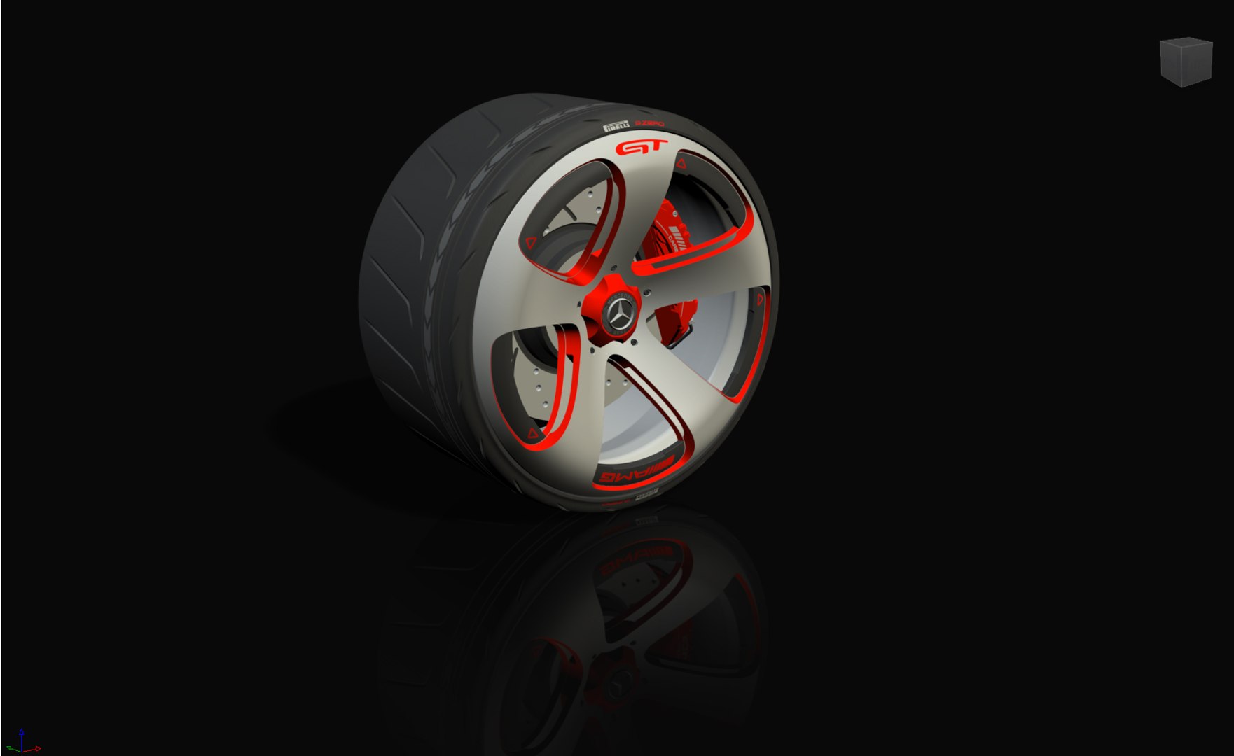 Mercedes P-zero Racing Wheel Model - TurboSquid 1535574