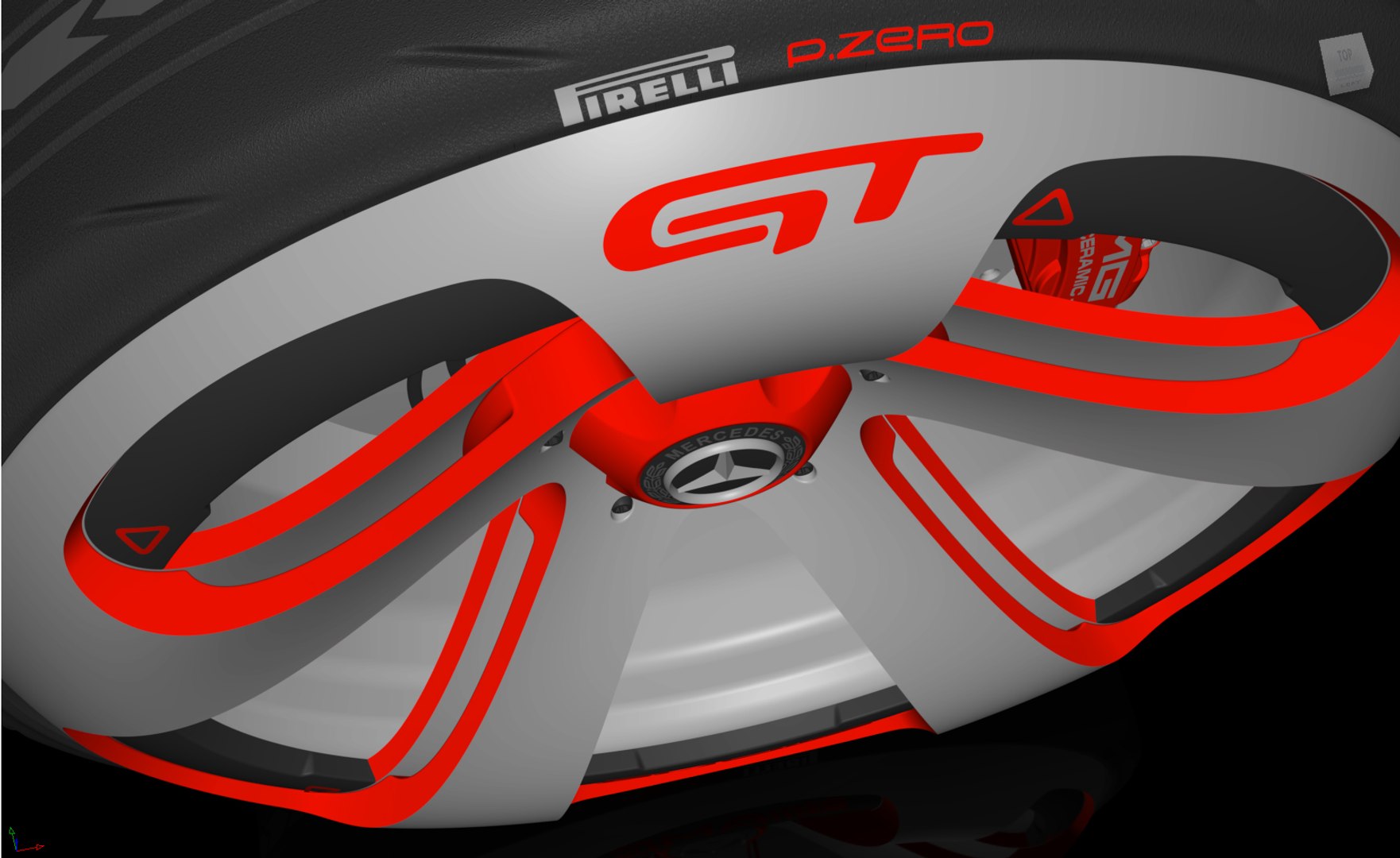 Mercedes P-zero Racing Wheel Model - TurboSquid 1535574