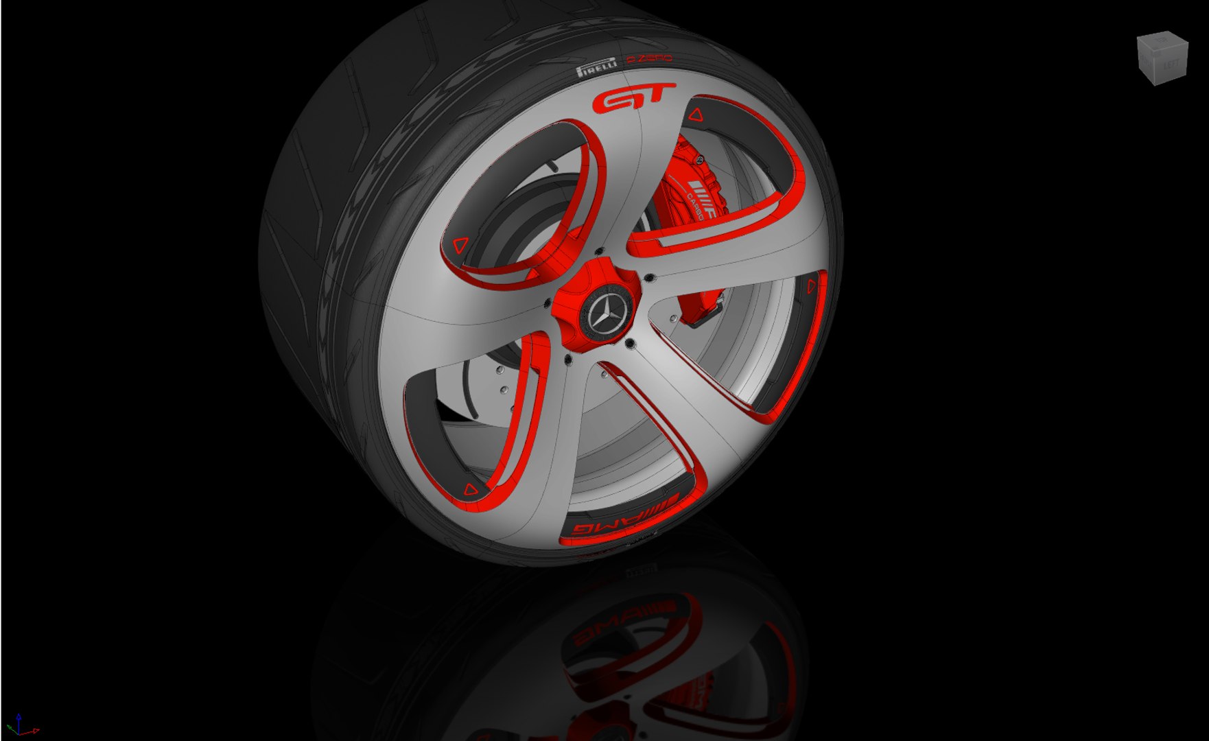 Mercedes P-zero Racing Wheel Model - TurboSquid 1535574