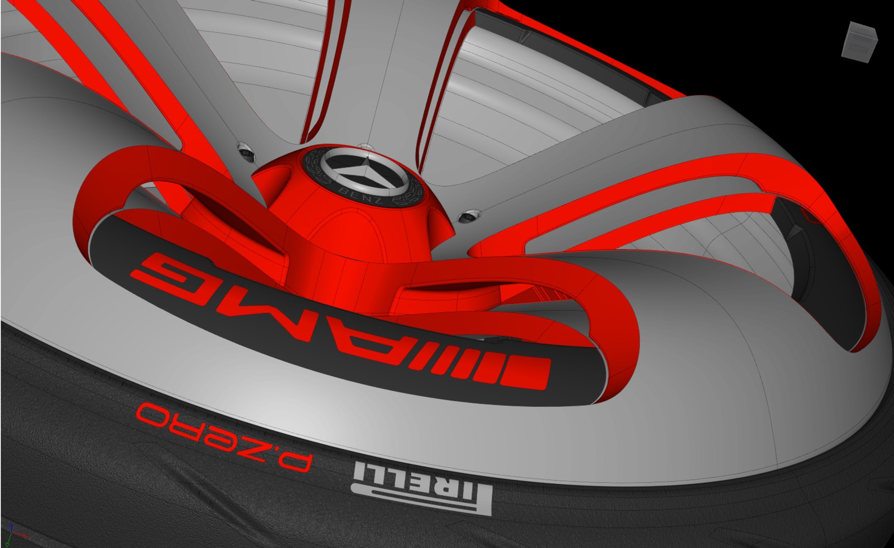 Mercedes P-zero Racing Wheel Model - TurboSquid 1535574