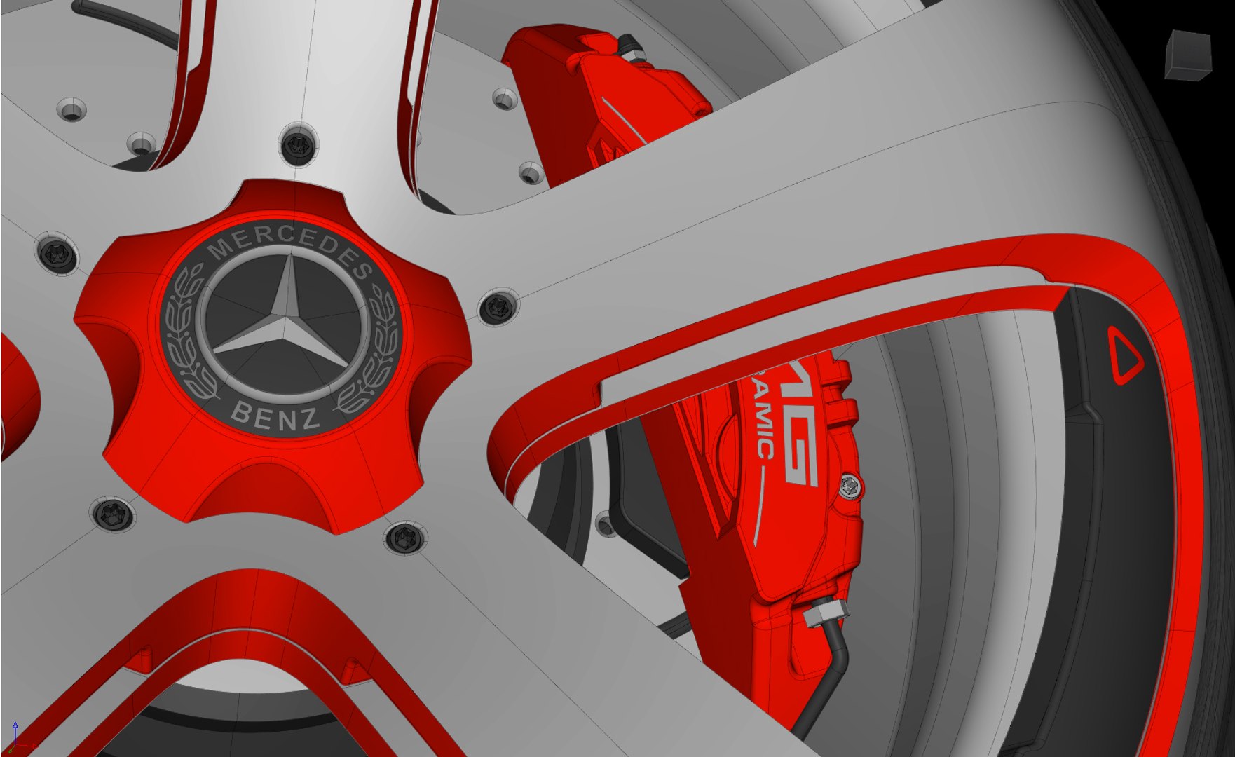 Mercedes P-zero Racing Wheel Model - TurboSquid 1535574