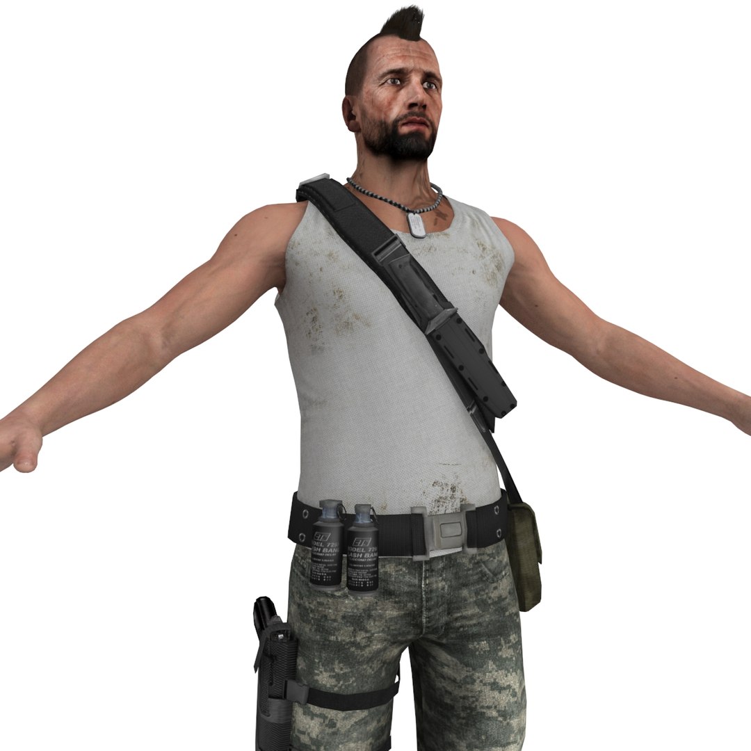 rigged guerrilla 3d max