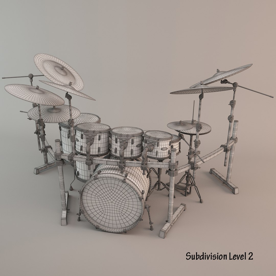 3d model pearl drum rack