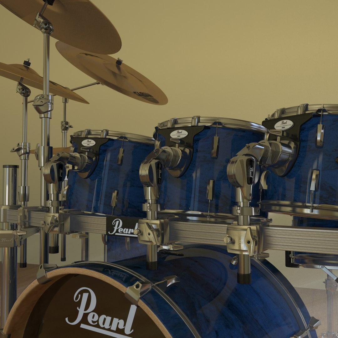 3d model pearl drum rack