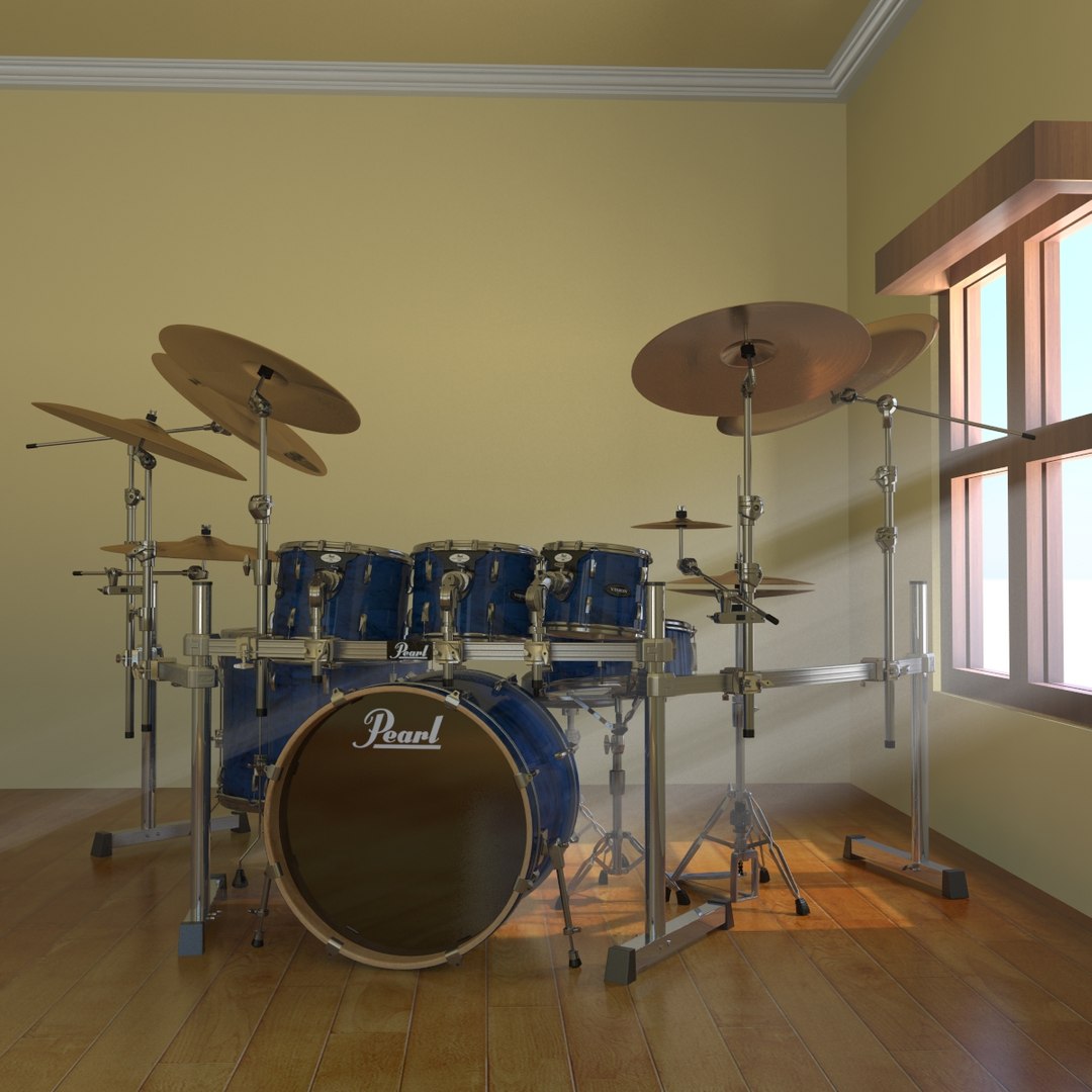 3d model pearl drum rack