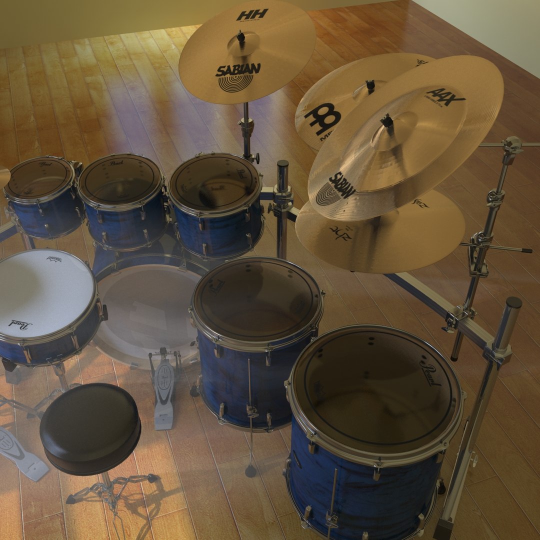 3d model pearl drum rack