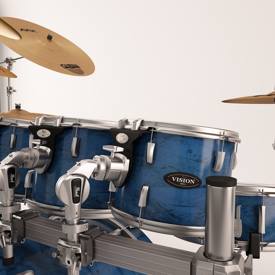 3d model pearl drum rack