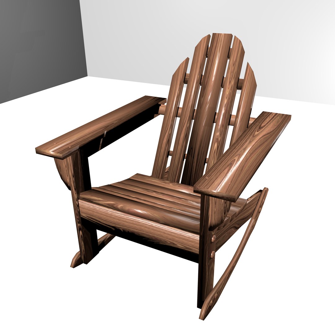 3d Patio Rocking Chair Model
