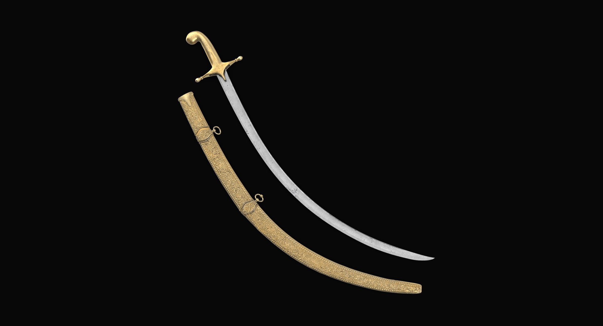 Ottoman Sword 3D Model - TurboSquid 1301355
