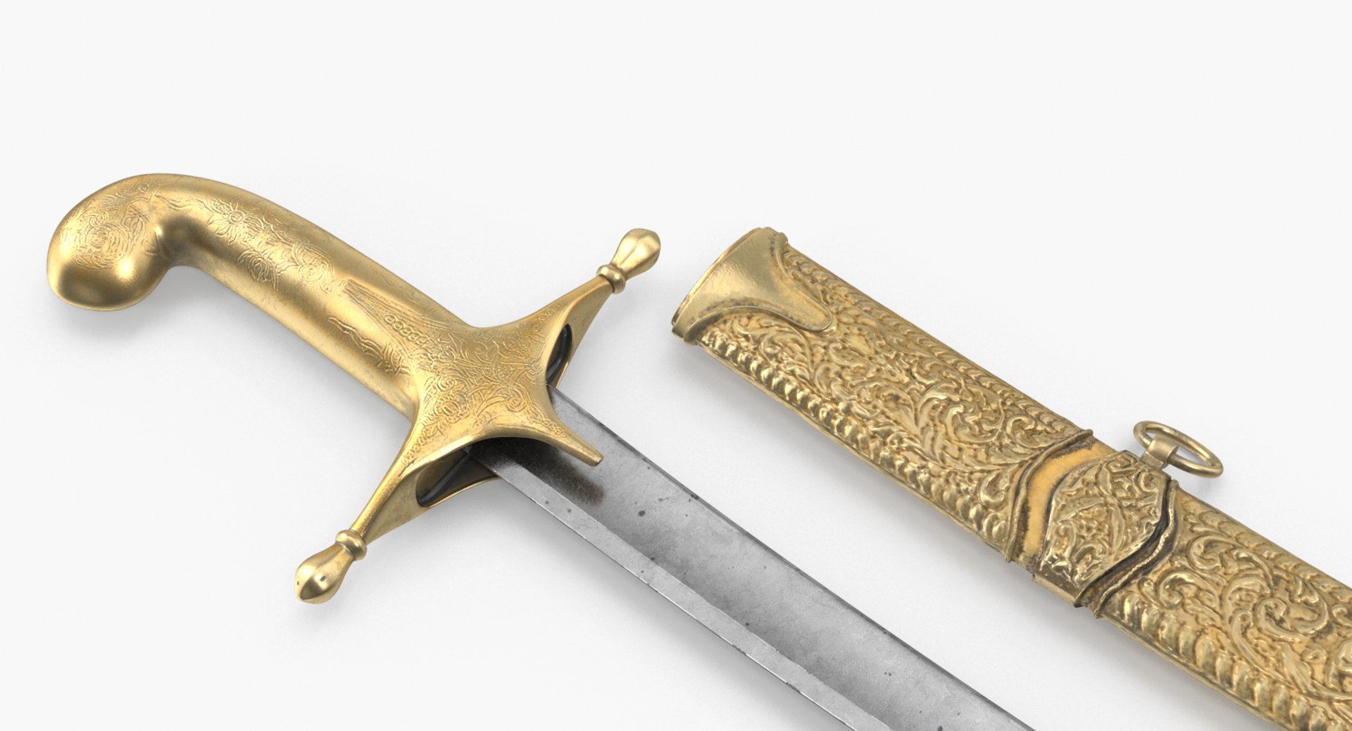 Ottoman Sword 3D Model - TurboSquid 1301355