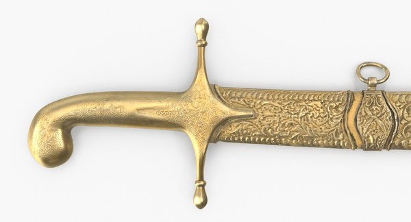 Ottoman sword 3D model - TurboSquid 1301355