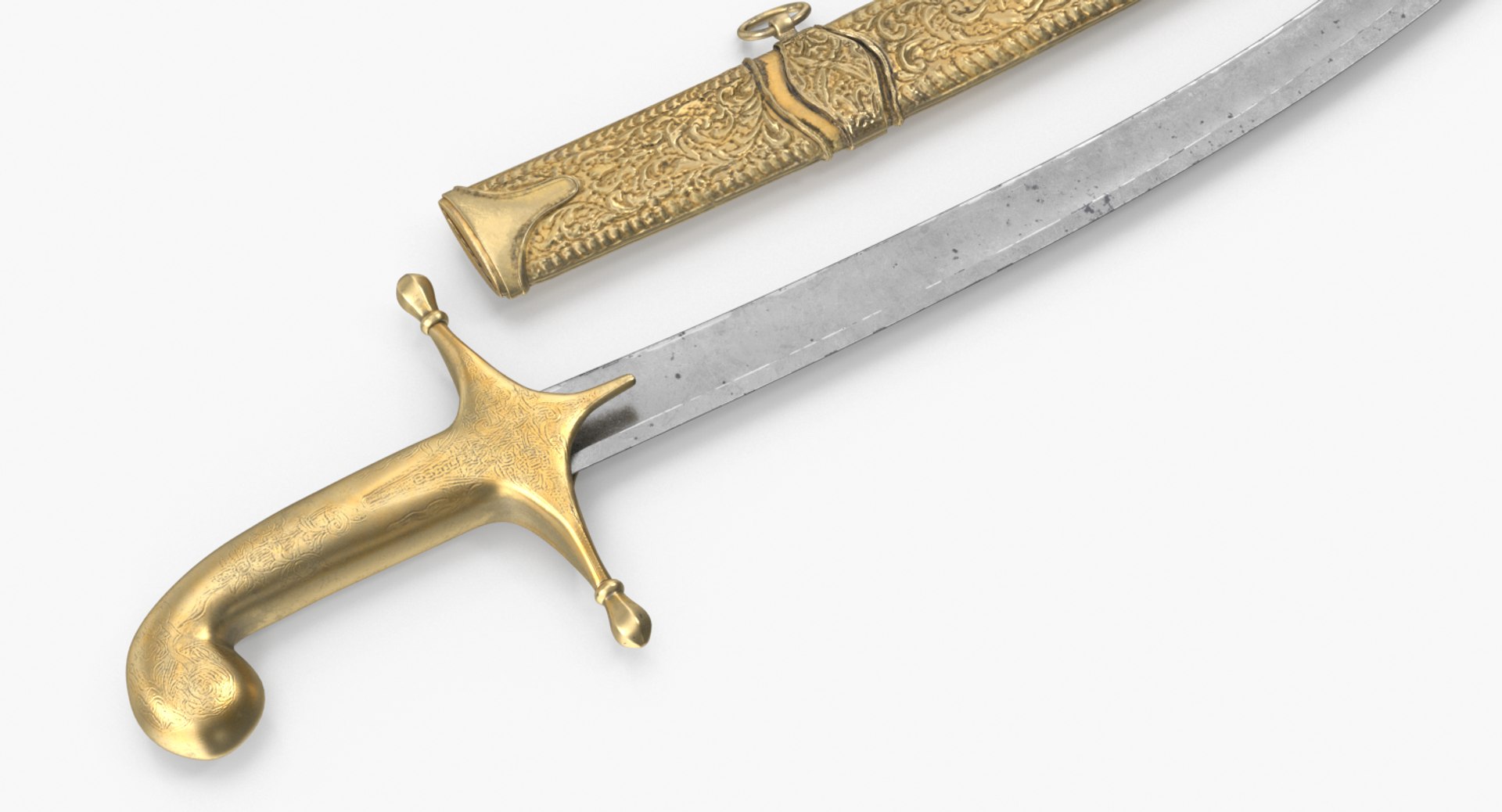 Ottoman Sword 3D Model - TurboSquid 1301355