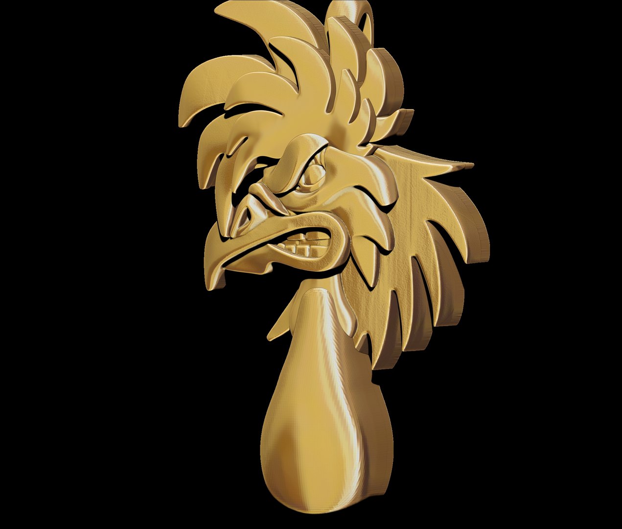 3D Angry Hen Pendant - TurboSquid 2400130
