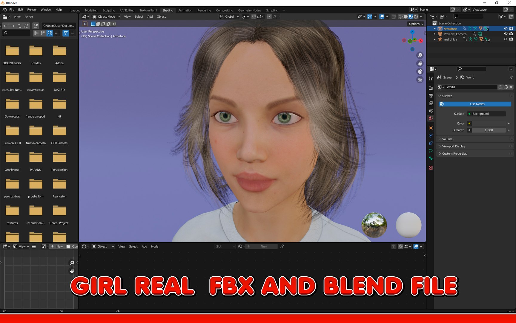 Realistic Toon Girl Rigged 3d Model Turbosquid 1990915