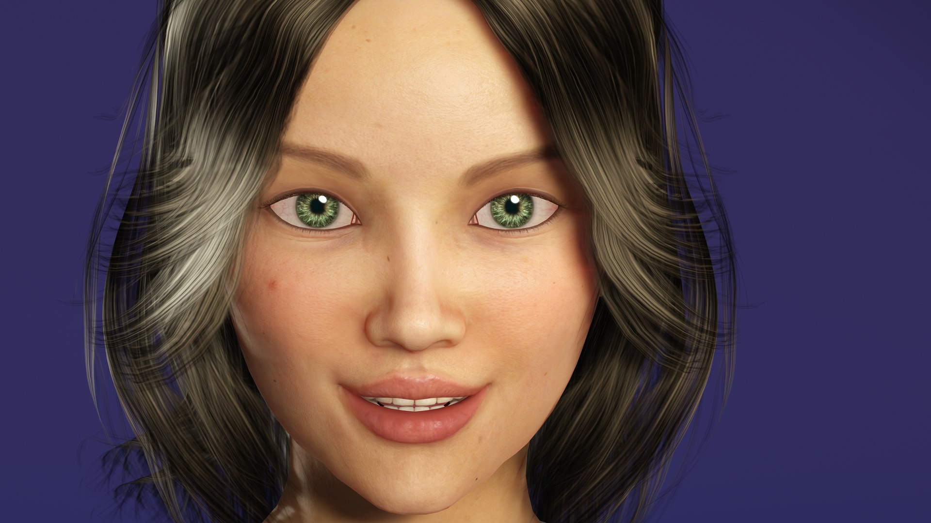 Realistic Toon Girl Rigged 3d Model Turbosquid 1990915 