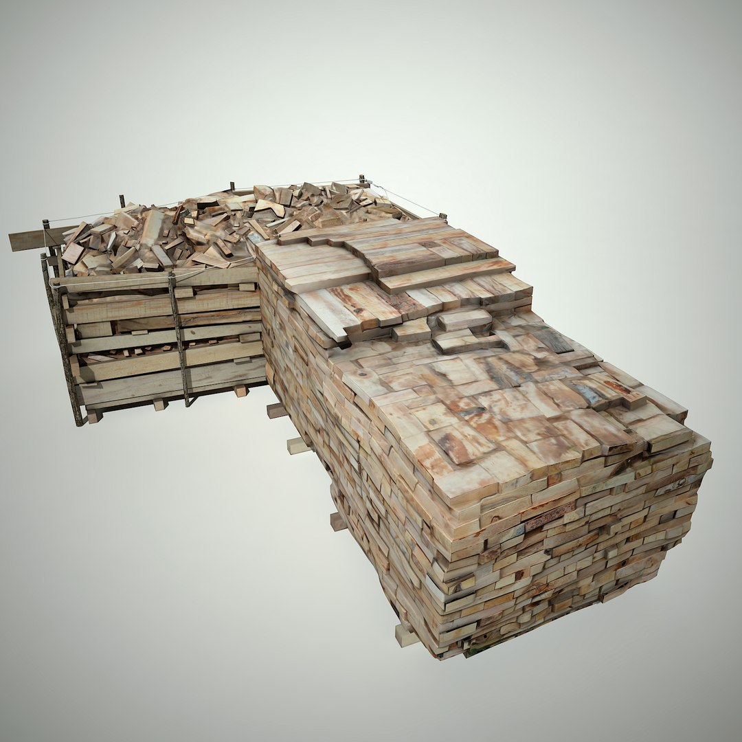 Wood Stack Scan 3ds