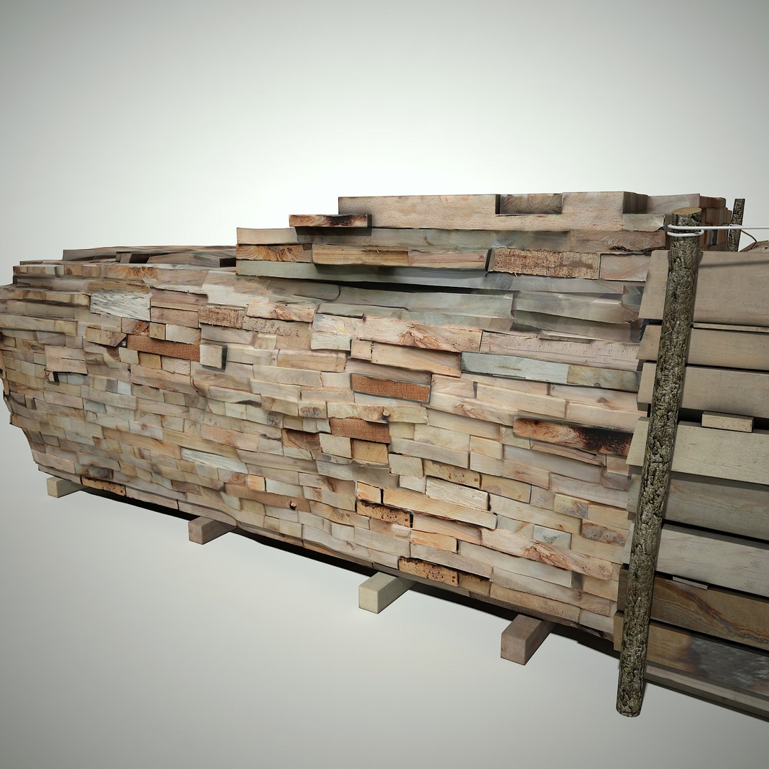 Wood Stack Scan 3ds