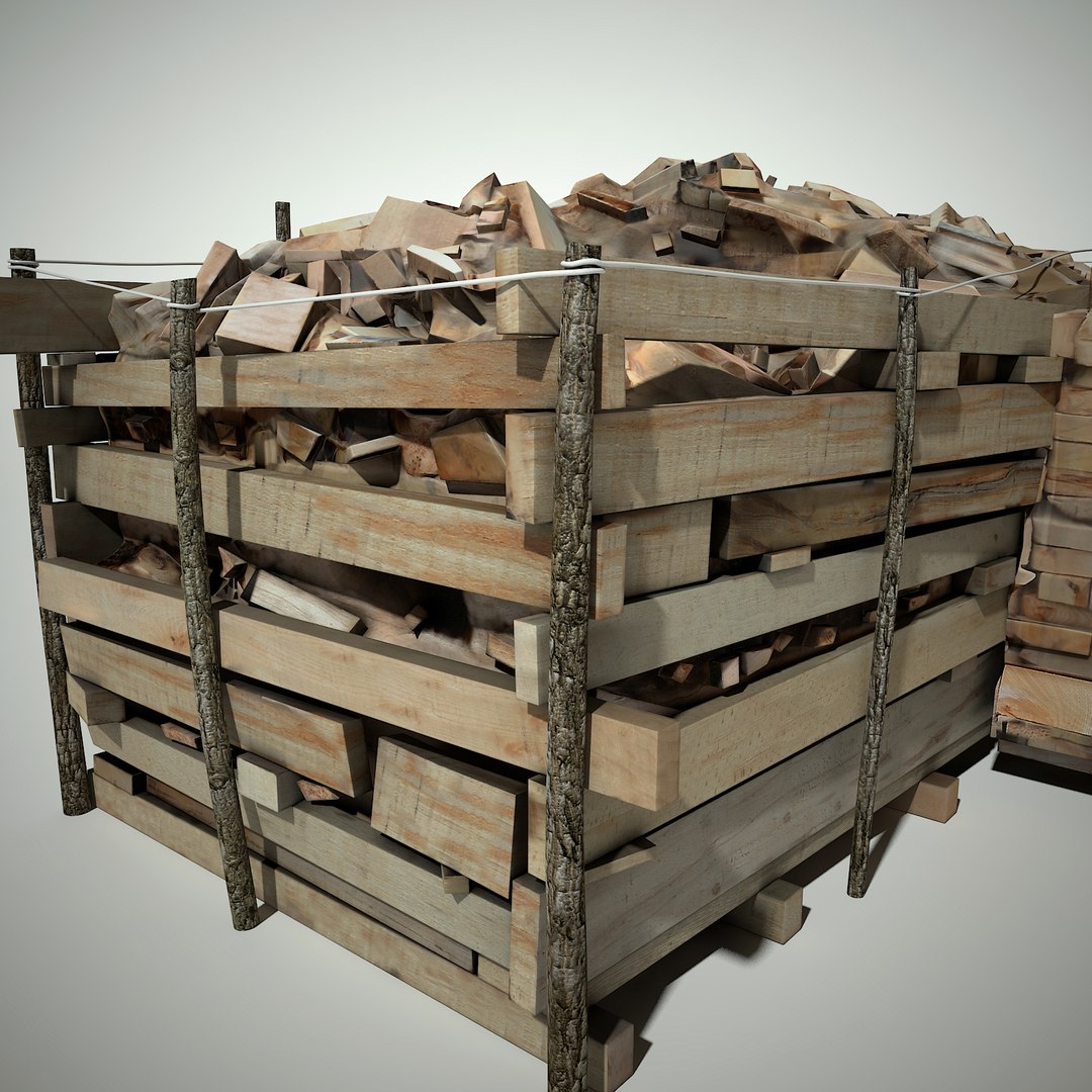 Wood Stack Scan 3ds
