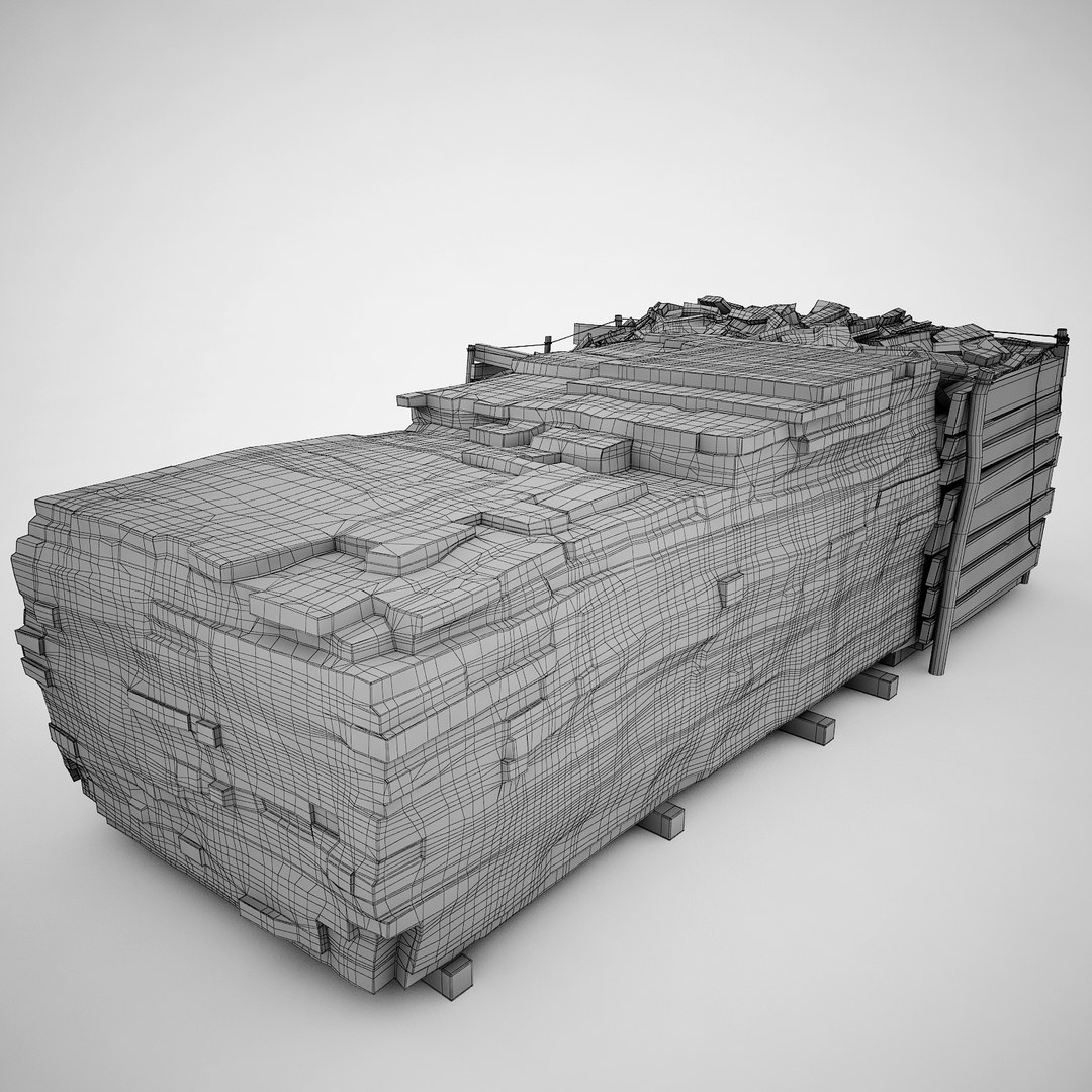 Wood Stack Scan 3ds