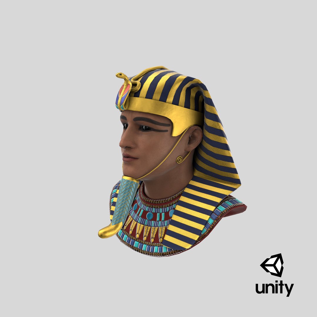 3D Egyptian Pharaoh Head - TurboSquid 2083608