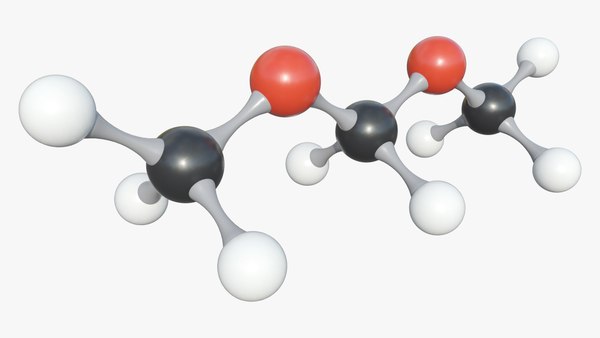 modelo 3d Molécula de dimetoximetano con PBR 4K 8K - TurboSquid 1943243