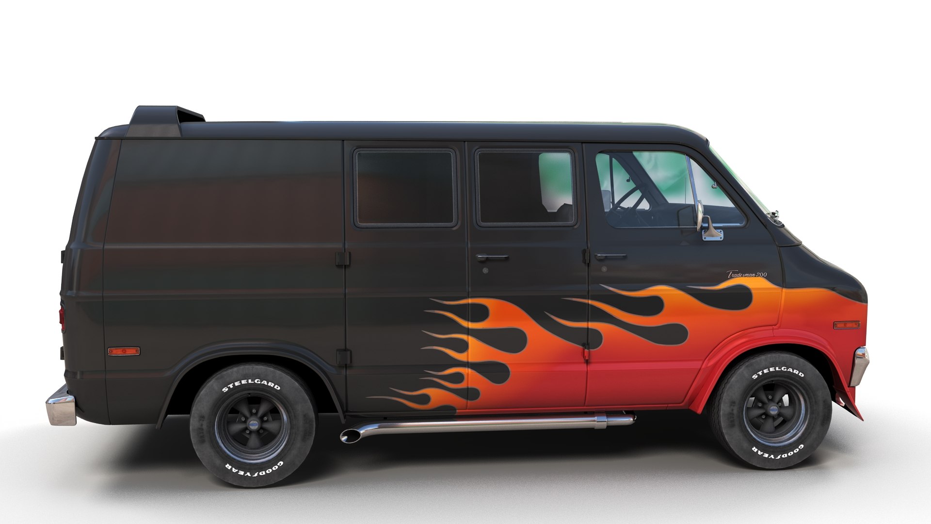 Dodge Custom Van 3D Model - TurboSquid 2211367