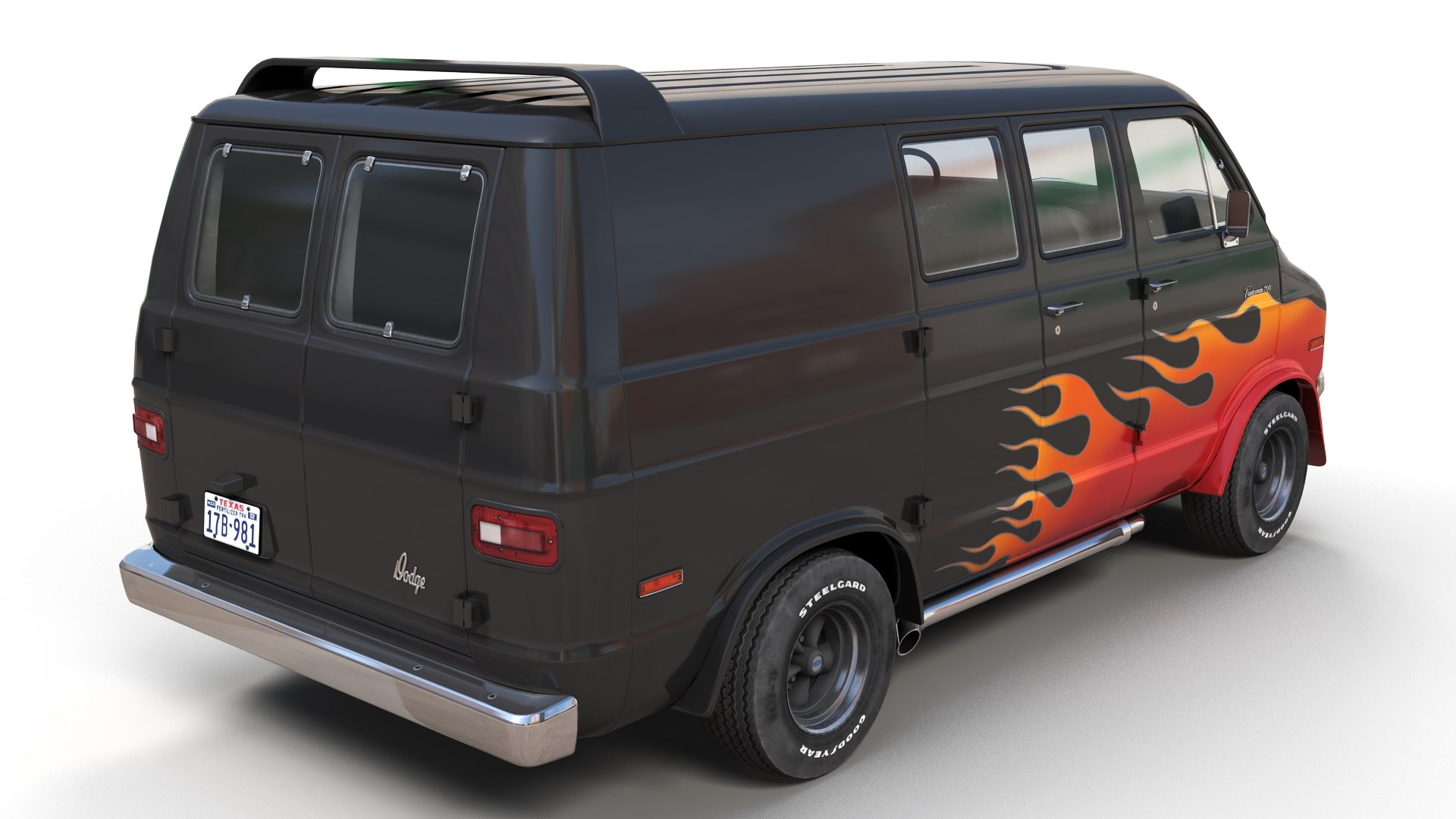 Dodge Custom Van 3D Model - TurboSquid 2211367