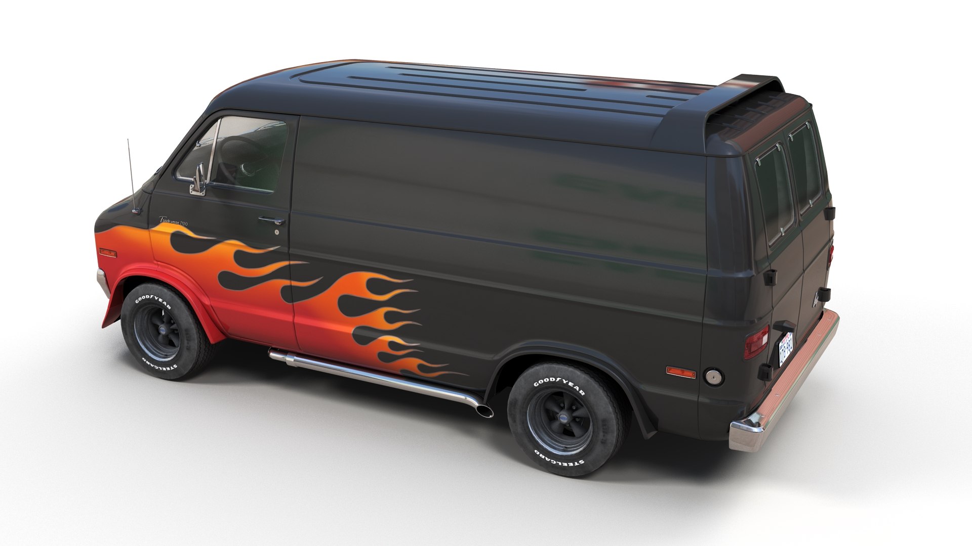 Dodge Custom Van 3D Model - TurboSquid 2211367