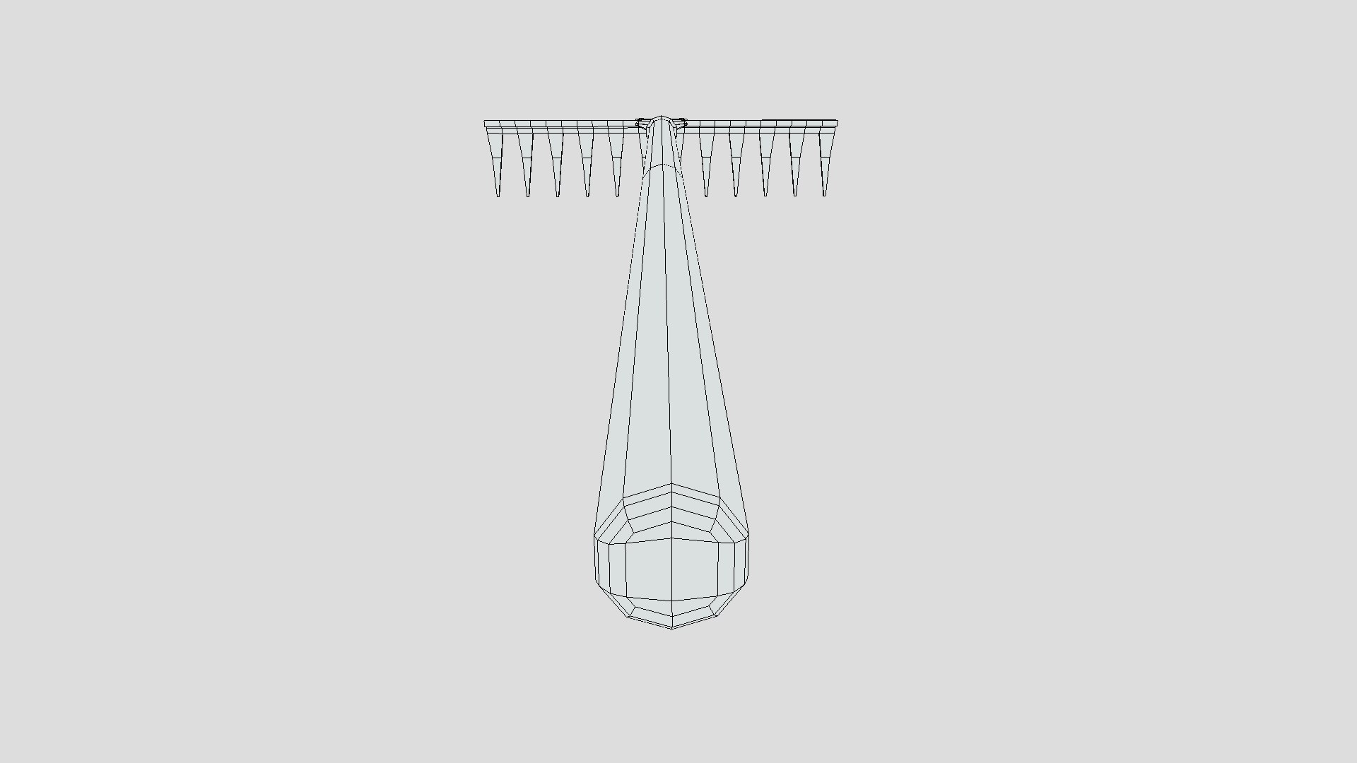 3D Low Poly Cartoon Rake model - TurboSquid 1843401