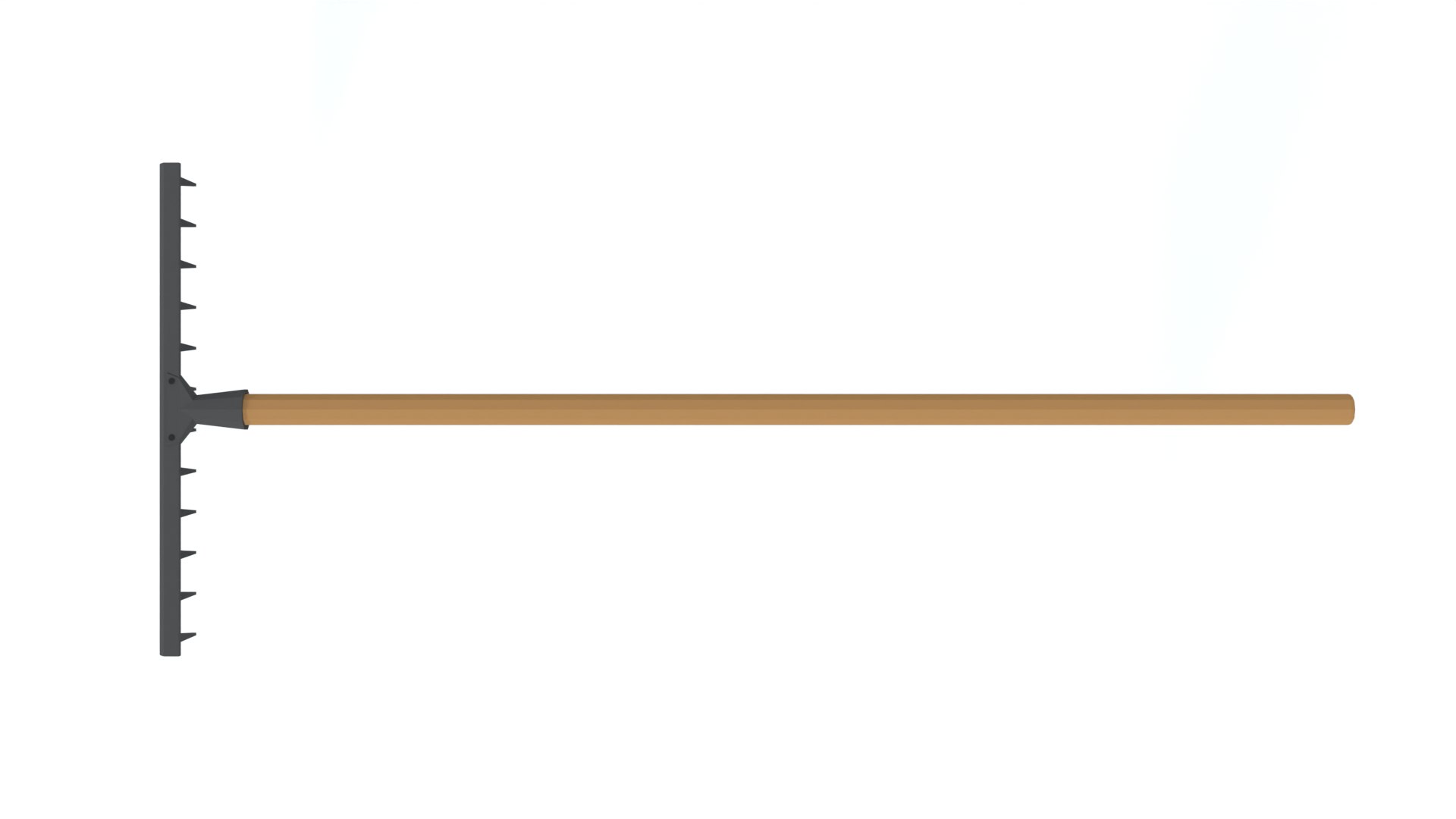 3D Low Poly Cartoon Rake model - TurboSquid 1843401