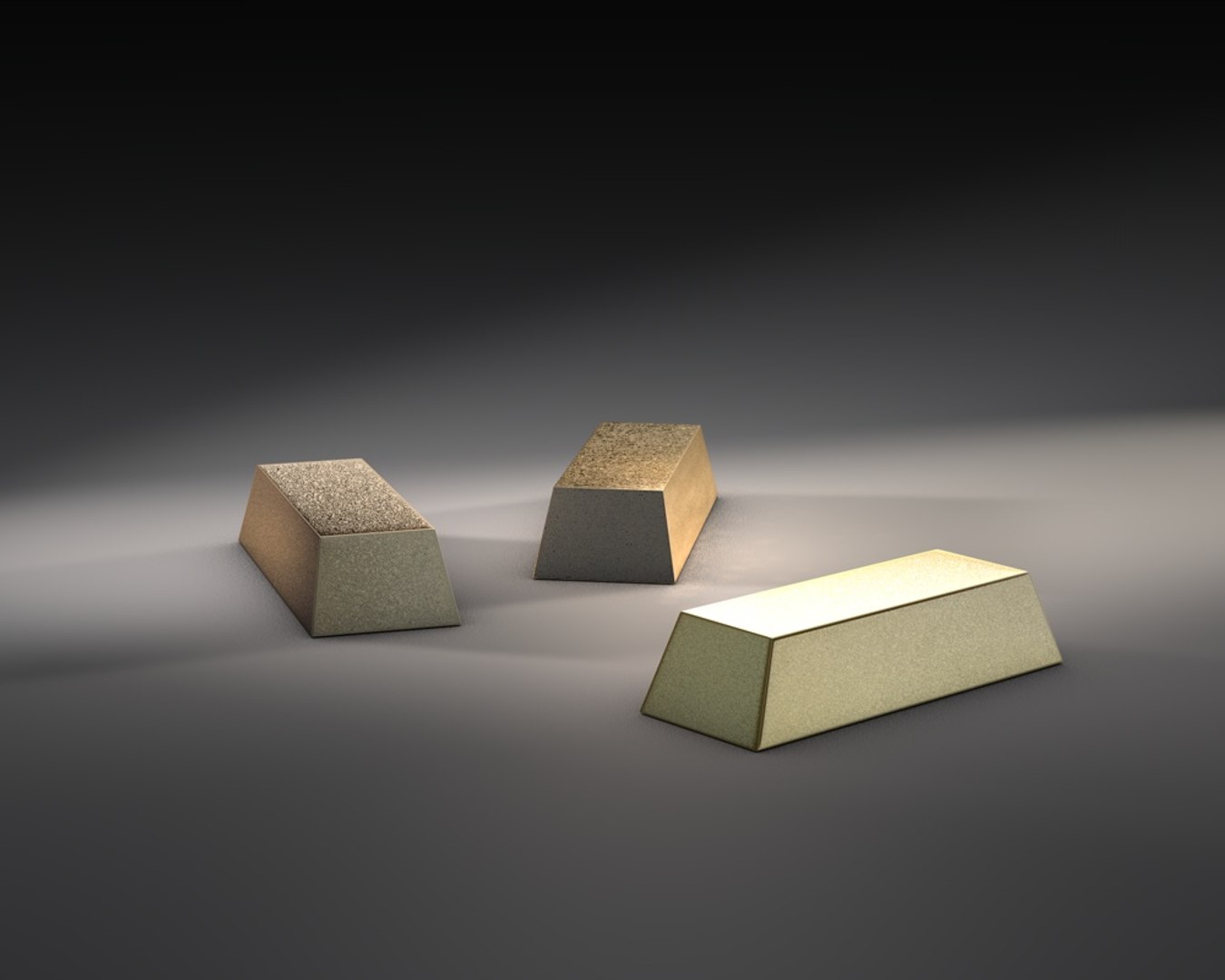 3d Gold Bar