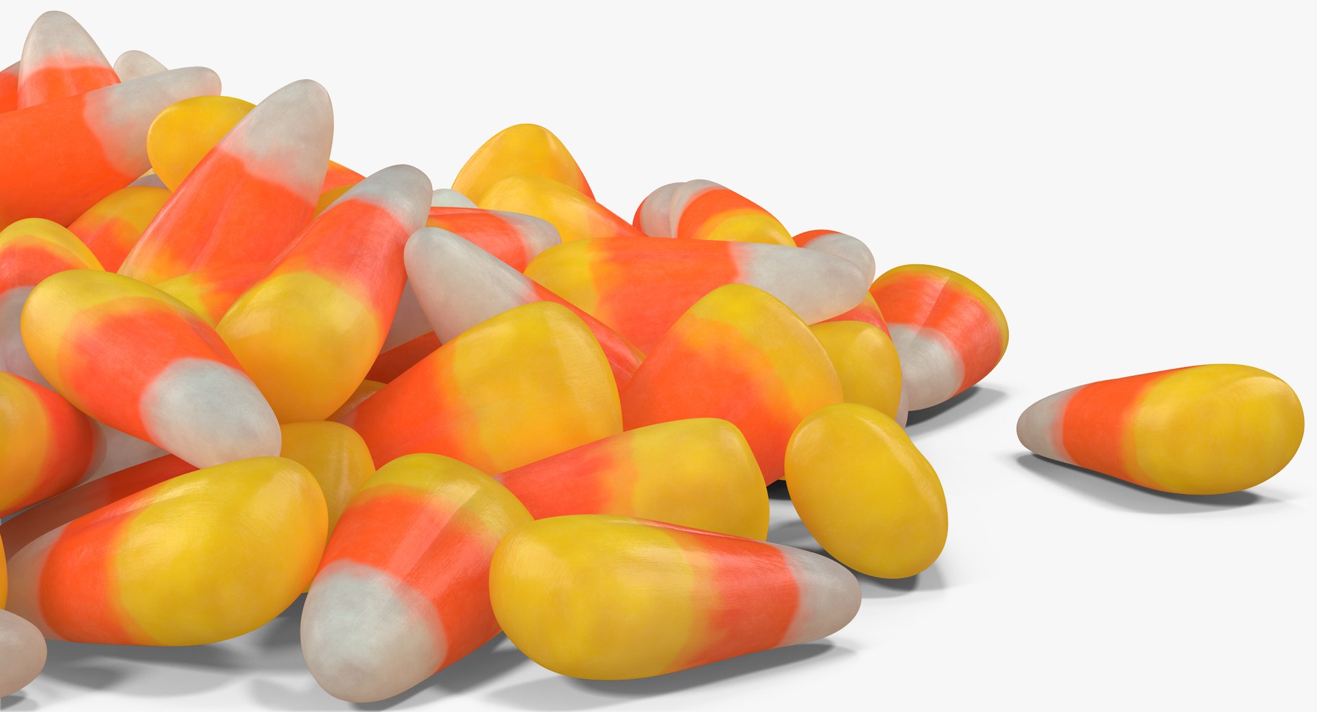 Candy Corn 3 3D Model - TurboSquid 1332103