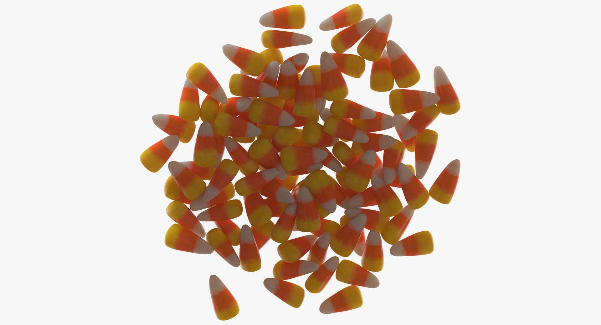 Candy Corn 3 3D Model - TurboSquid 1332103