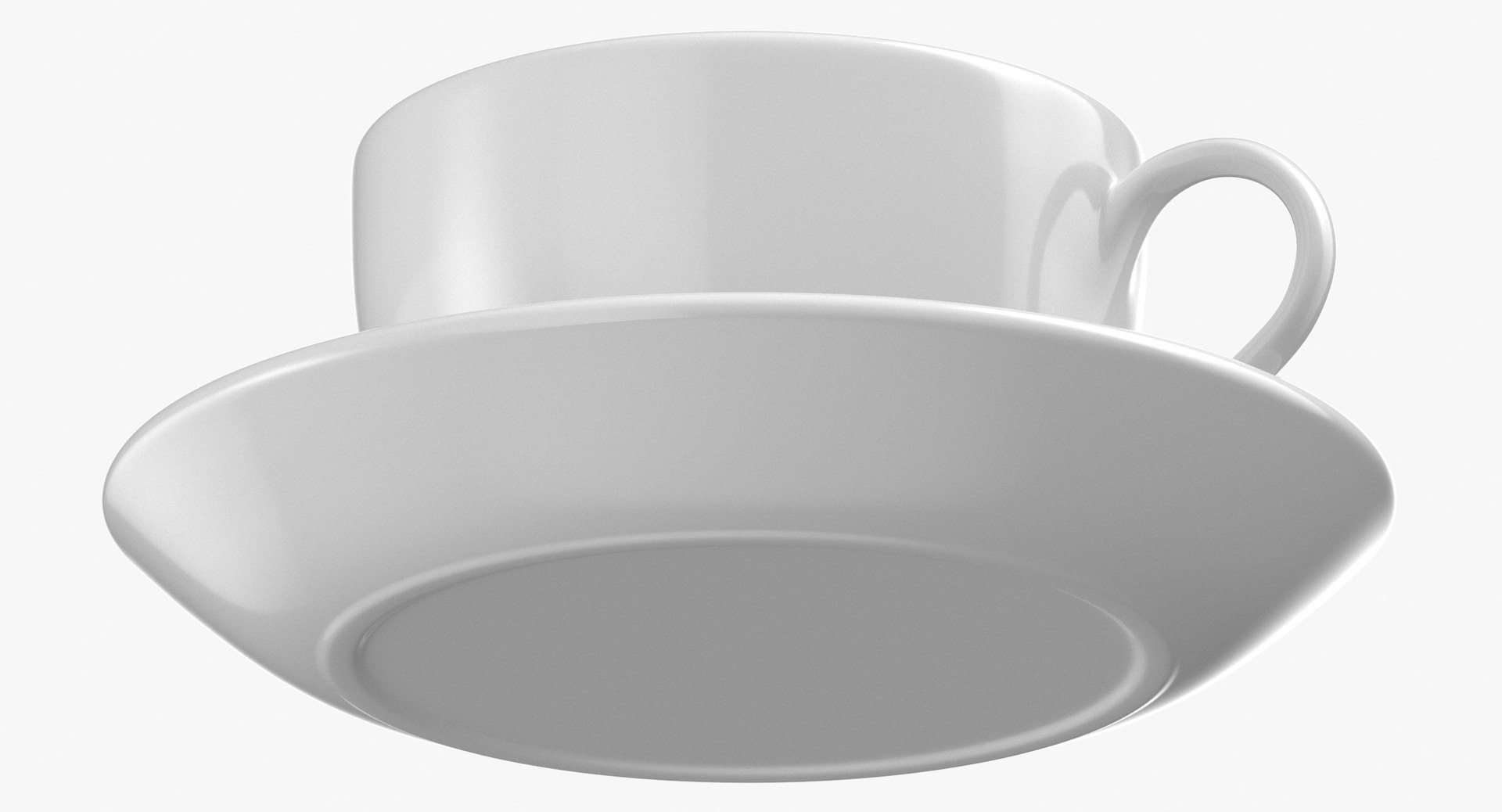 Prop Simple Filled Coffee Cup White Black And Red Model - TurboSquid ...