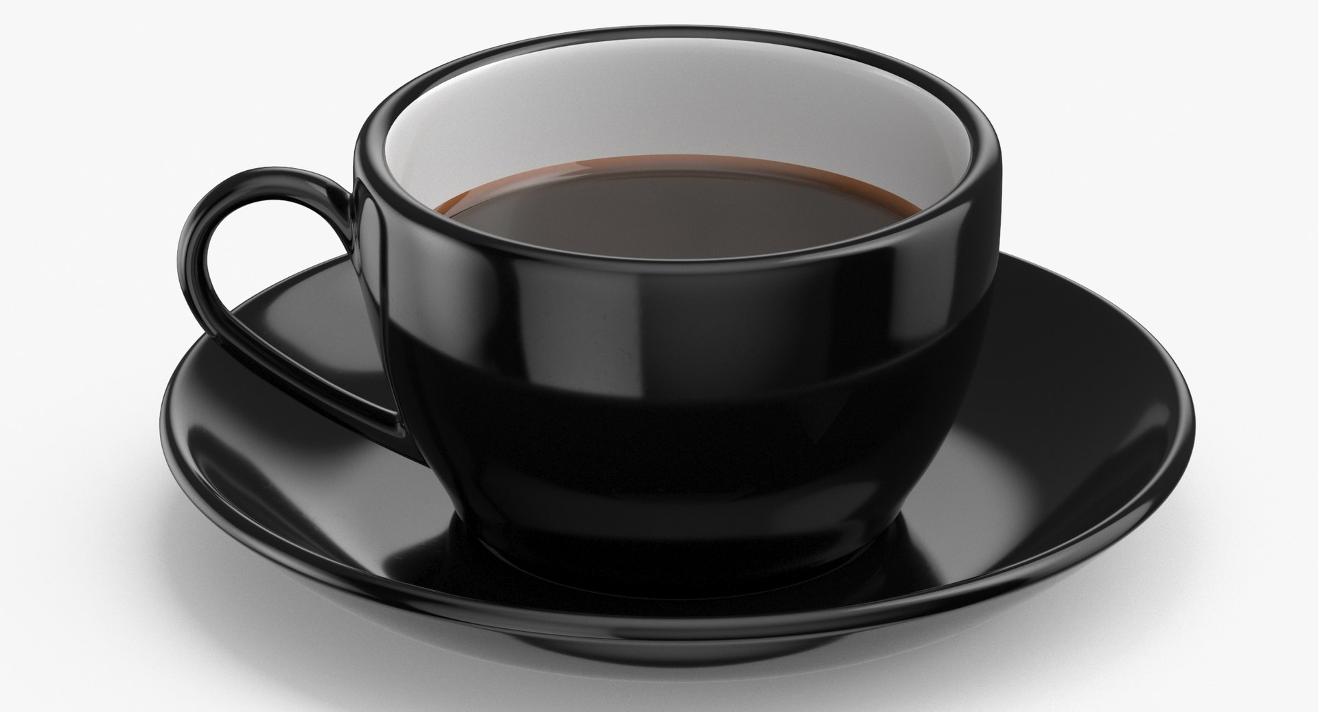 Prop Simple Filled Coffee Cup White Black And Red Model - TurboSquid ...