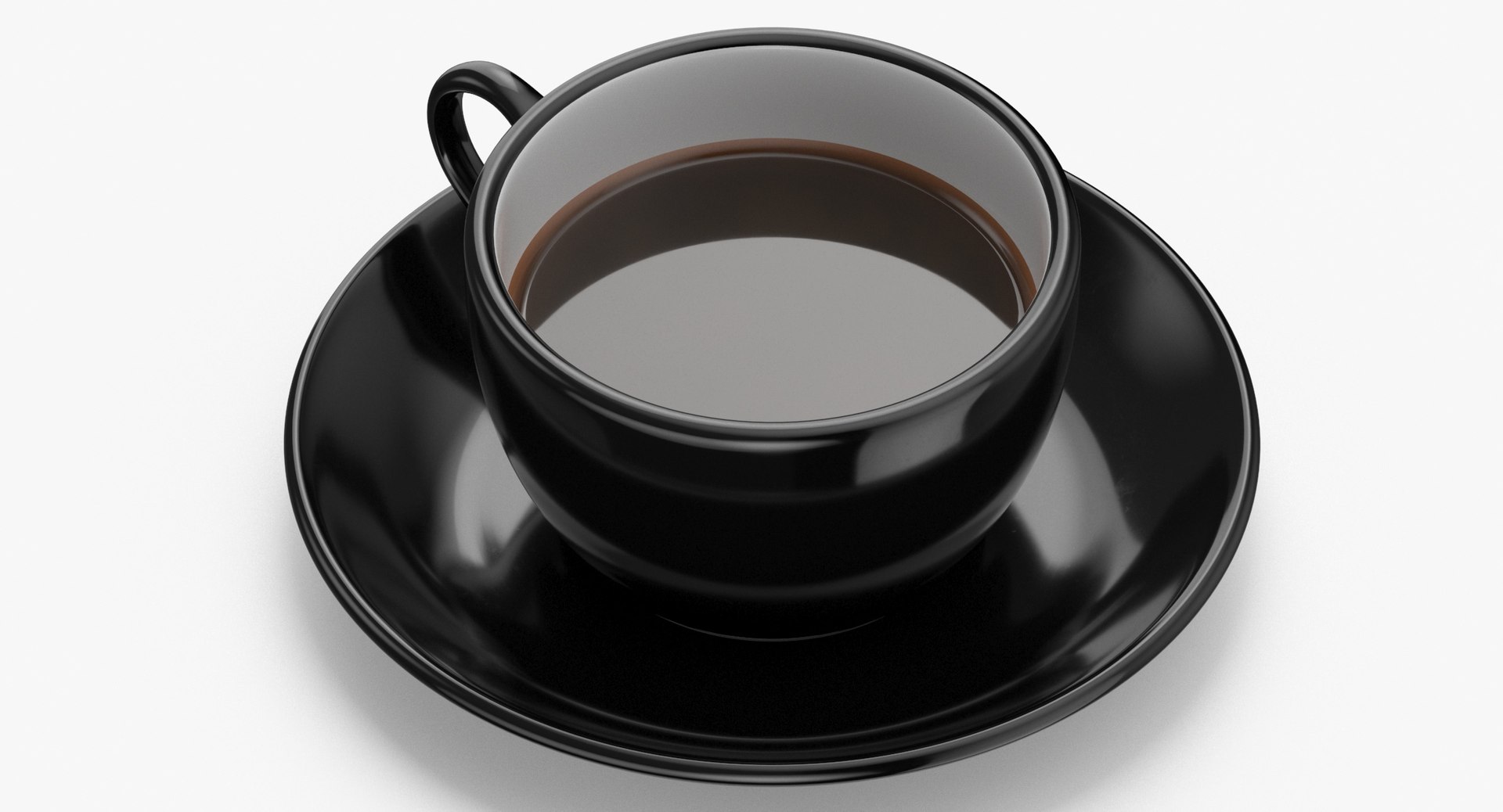 Prop Simple Filled Coffee Cup White Black And Red Model - TurboSquid ...