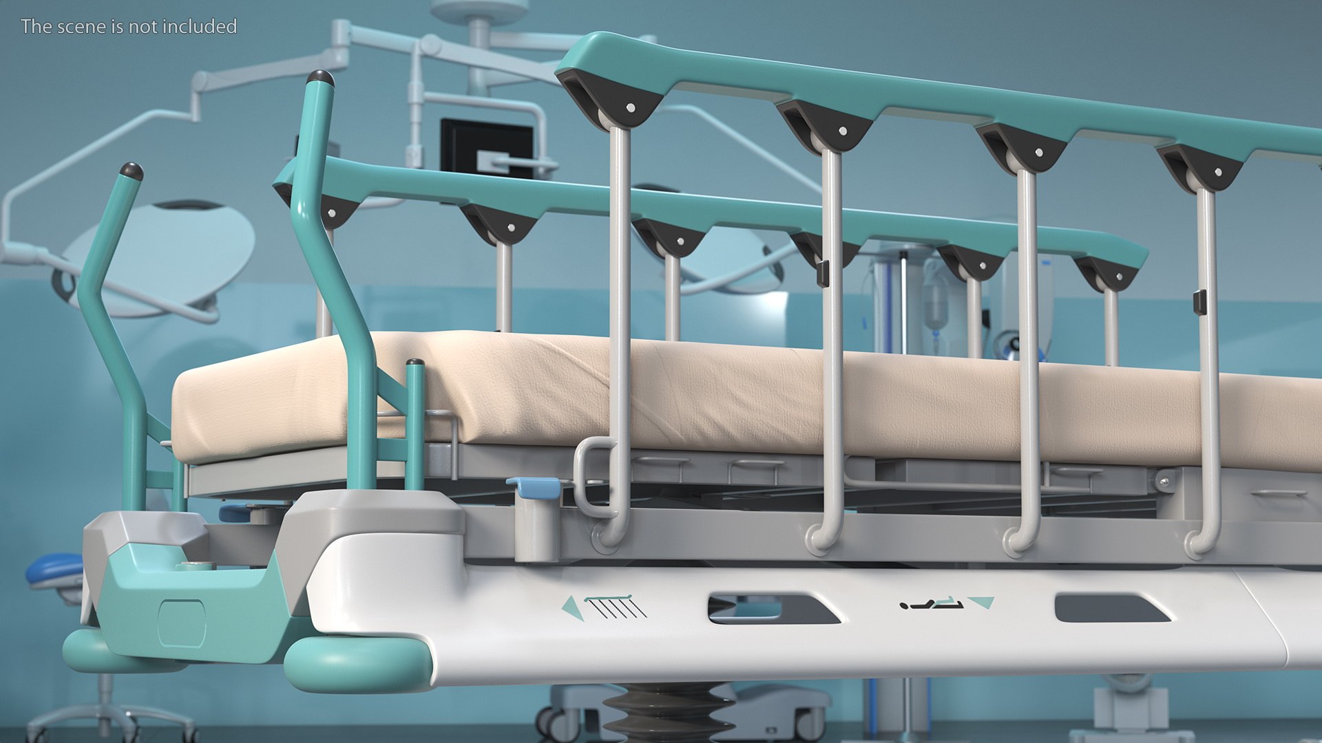 3D Emergency Transport Bed Rigged model - TurboSquid 1745399