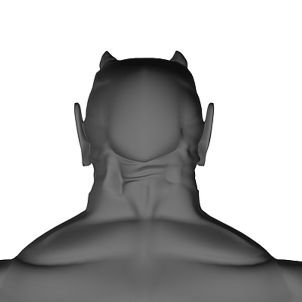 realistic devil head 3d model