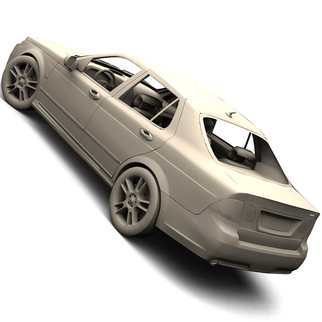 Saab 9-5 2006 Sedan 3d Model