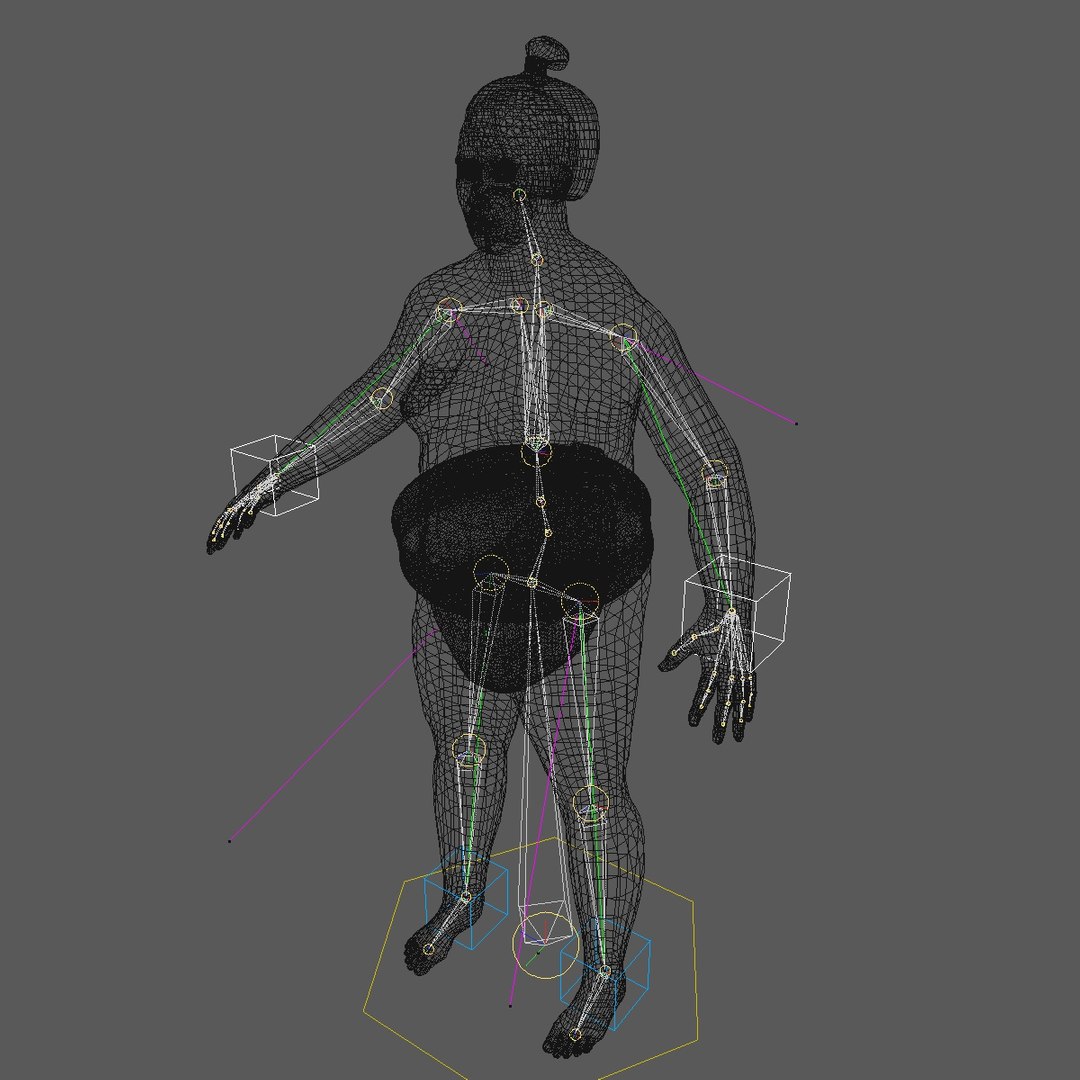 Realistically rigged sumo wrestler model - TurboSquid 1258083