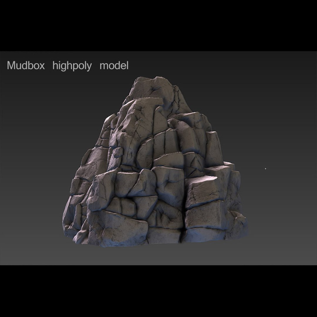 3d Ready Rock Model