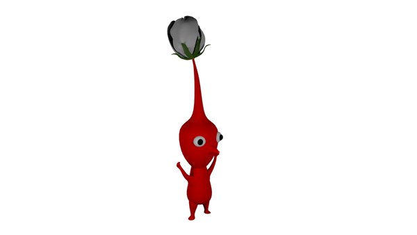 modelo 3d Brote Pikmin rojo - TurboSquid 1636624
