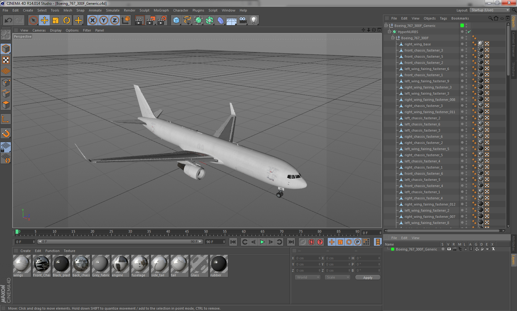 Boeing 767-300f generic model - TurboSquid 1236966