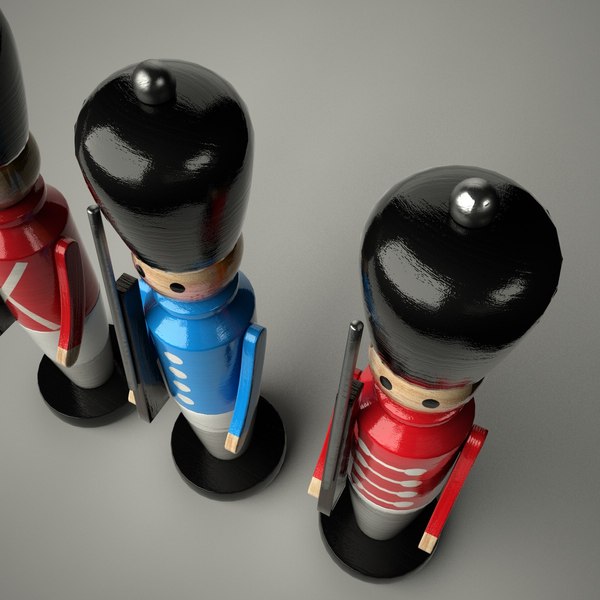 3d model toy soldiers