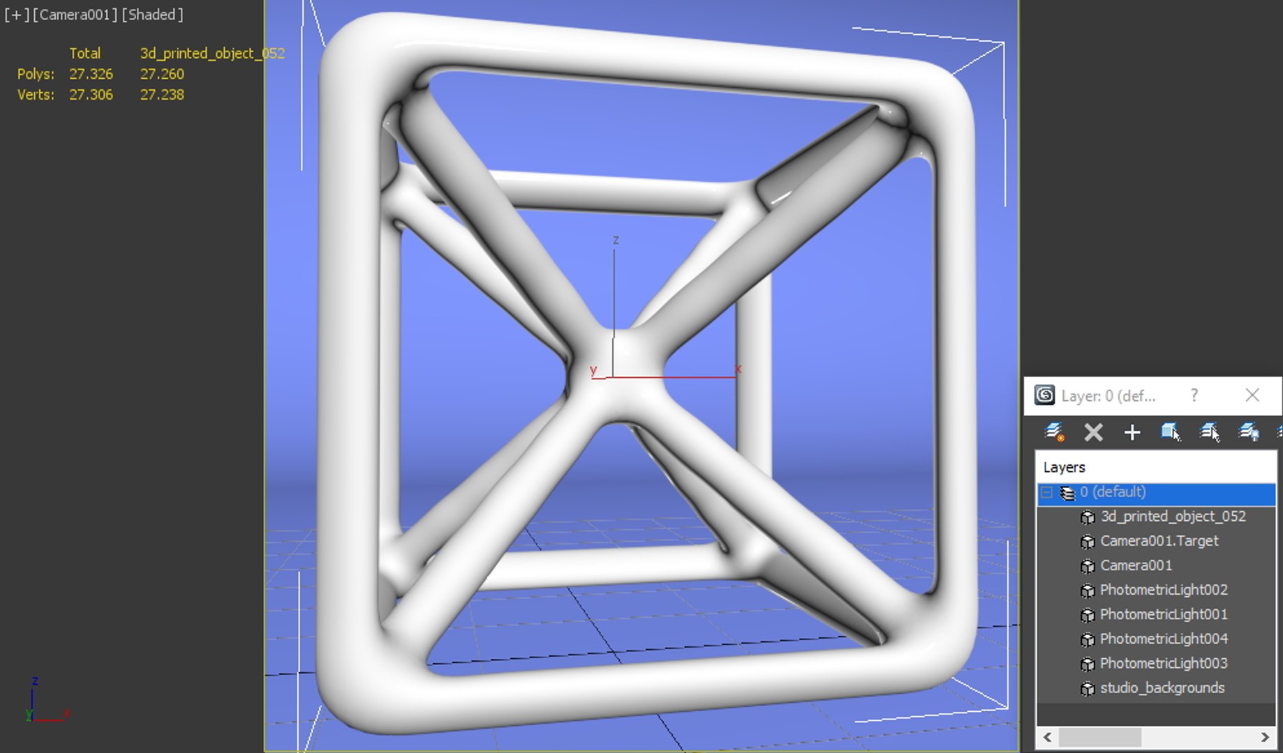 printed object 3d max