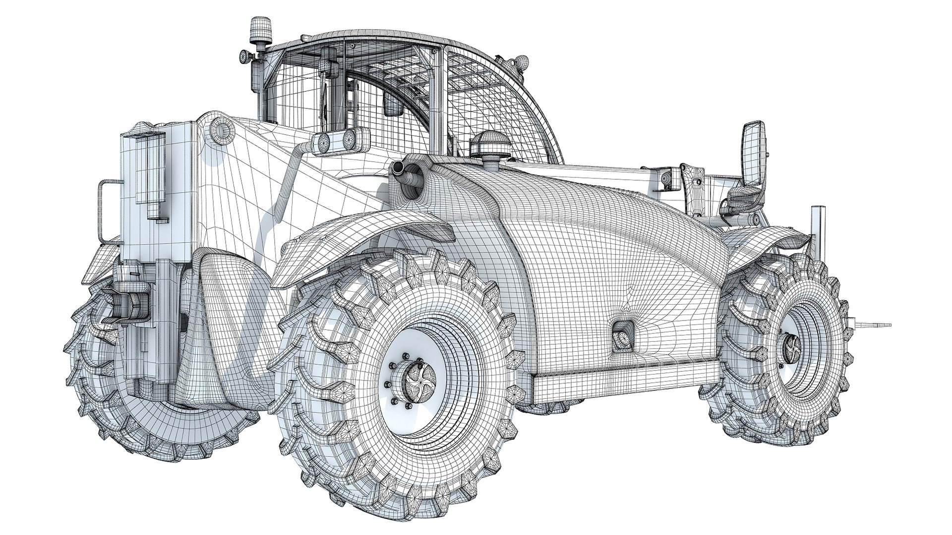 3D Telescopic Handler Model - TurboSquid 1690040