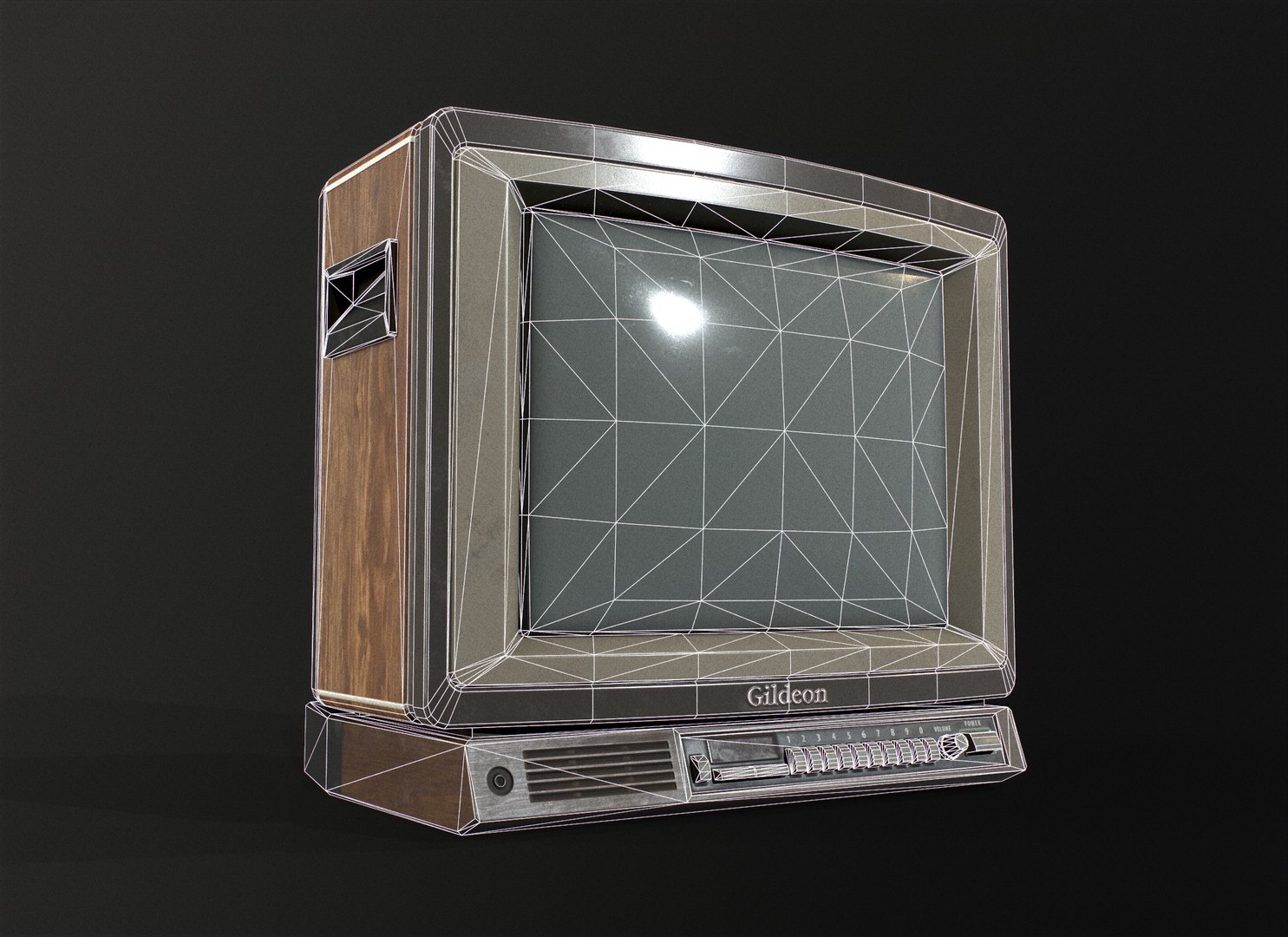 3D Retro TV - TurboSquid 2019047