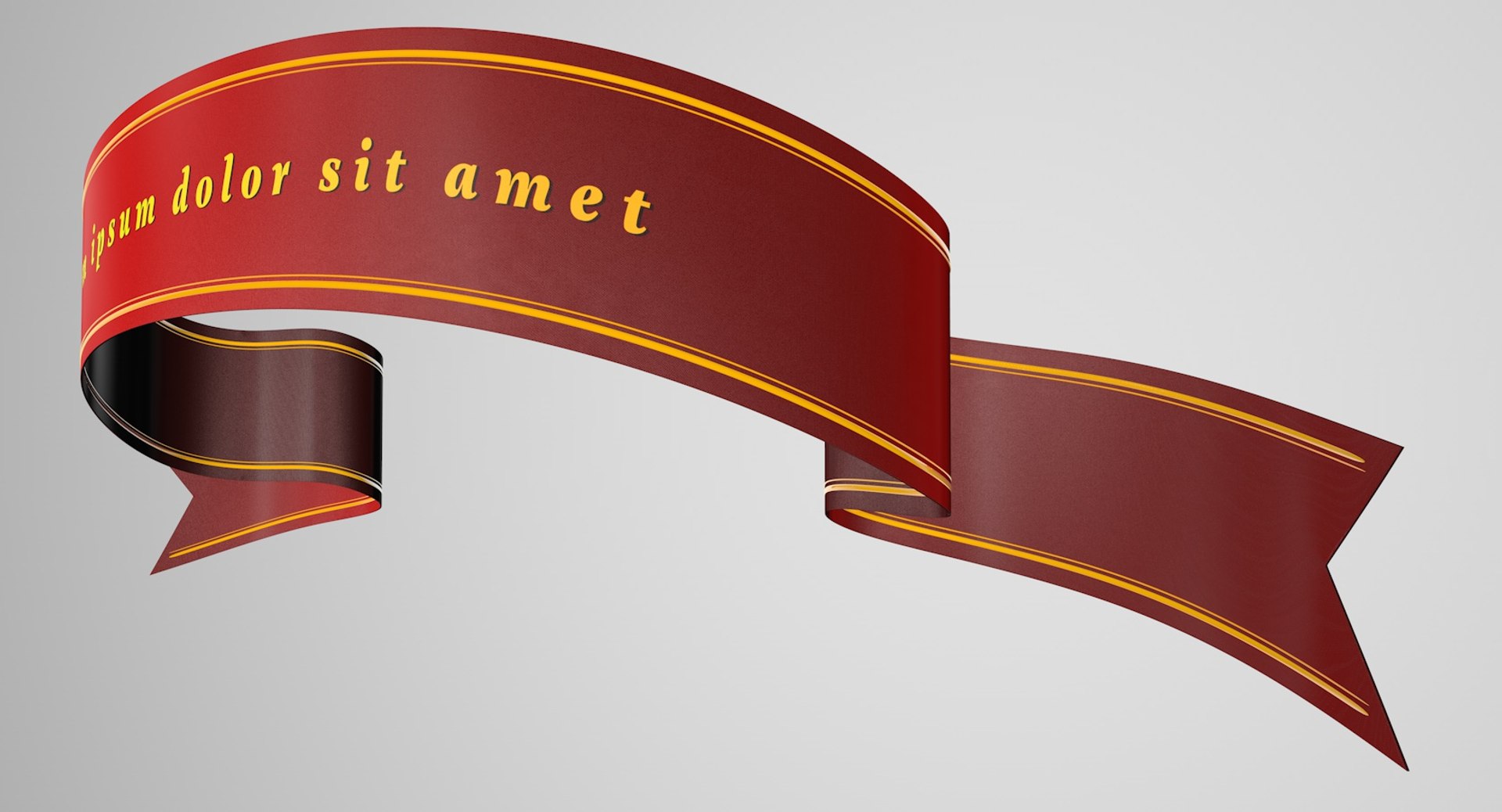 Floating ribbon lines 1 3D - TurboSquid 1328107