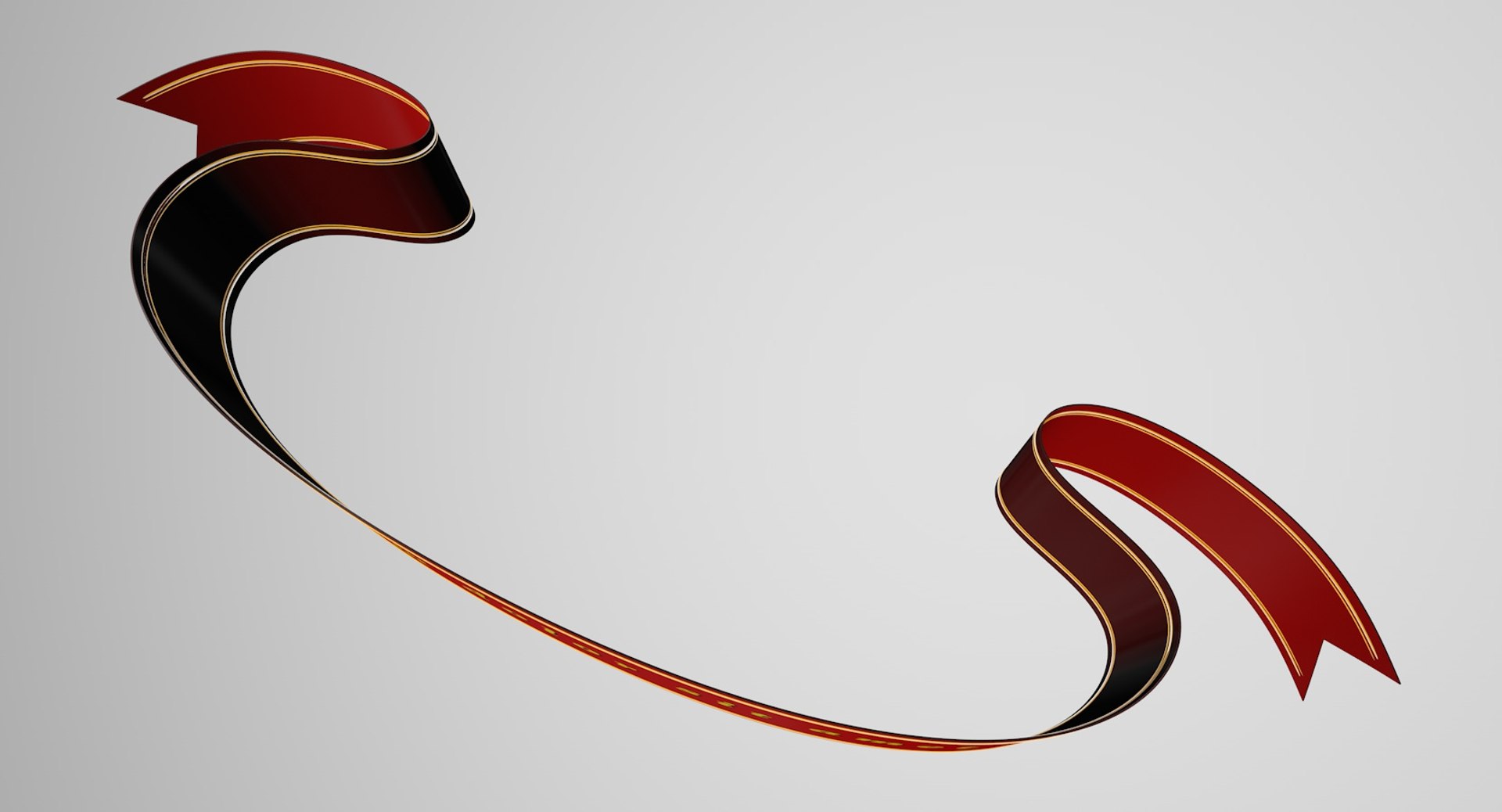 Floating ribbon lines 1 3D - TurboSquid 1328107